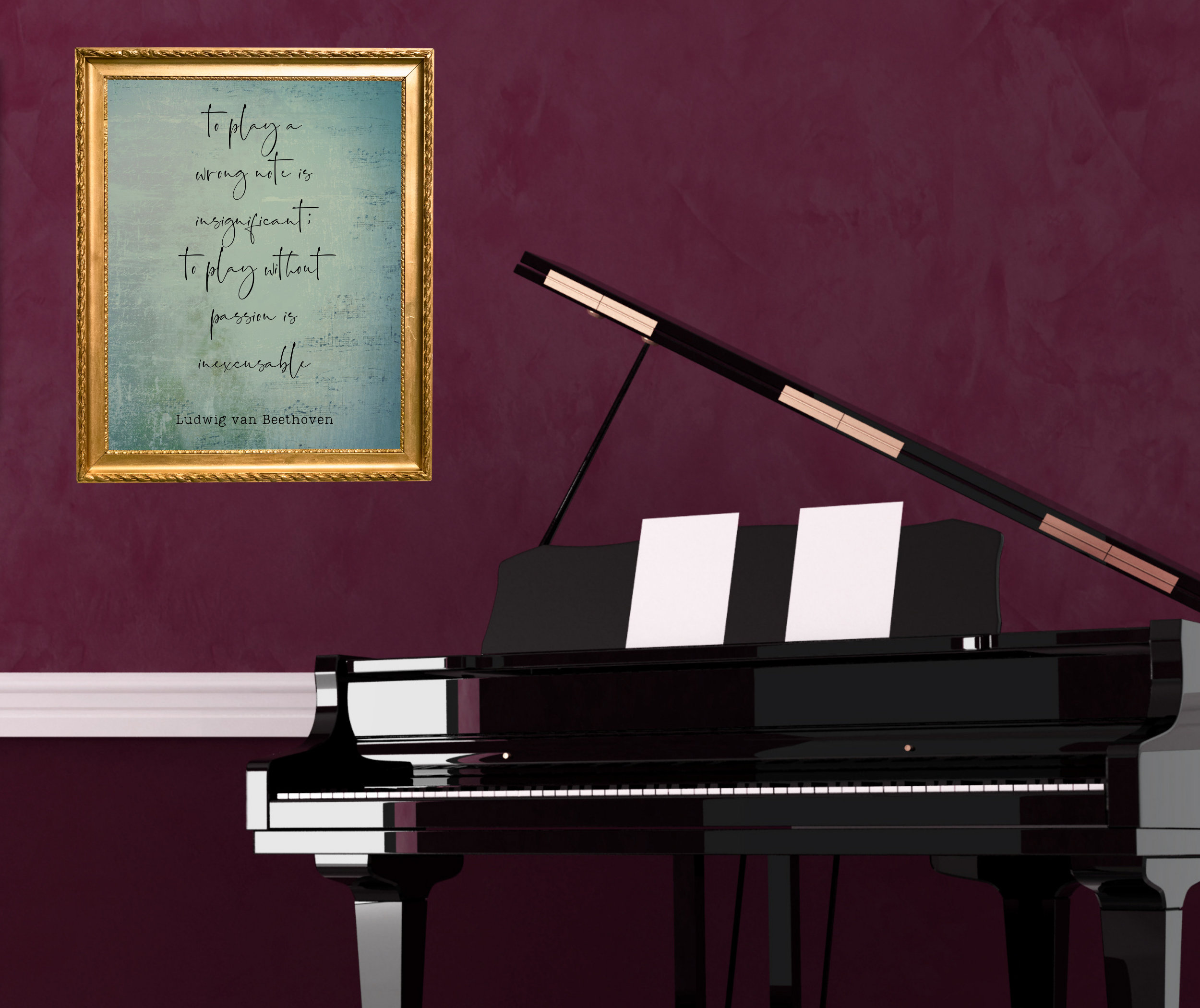 Ludwig Van Beethoven Quote: to Play a Wrong Note is Insignificant to ...