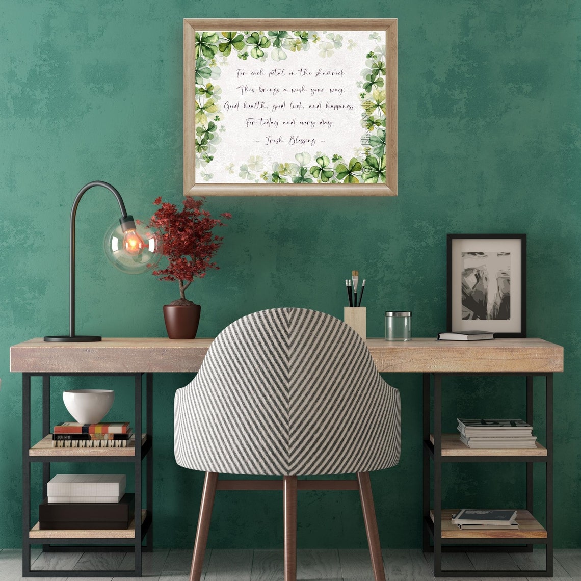 Irish Blessing Printable Wall Art | for Each Petal on the Shamrock This ...