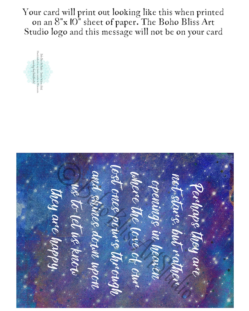 Inuit Proverb Sympathy Card Perhaps They Are Not Stars but Rather ...