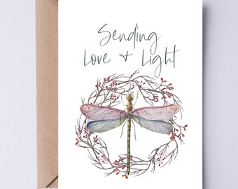 Dragonfly Greeting Card - Etsy