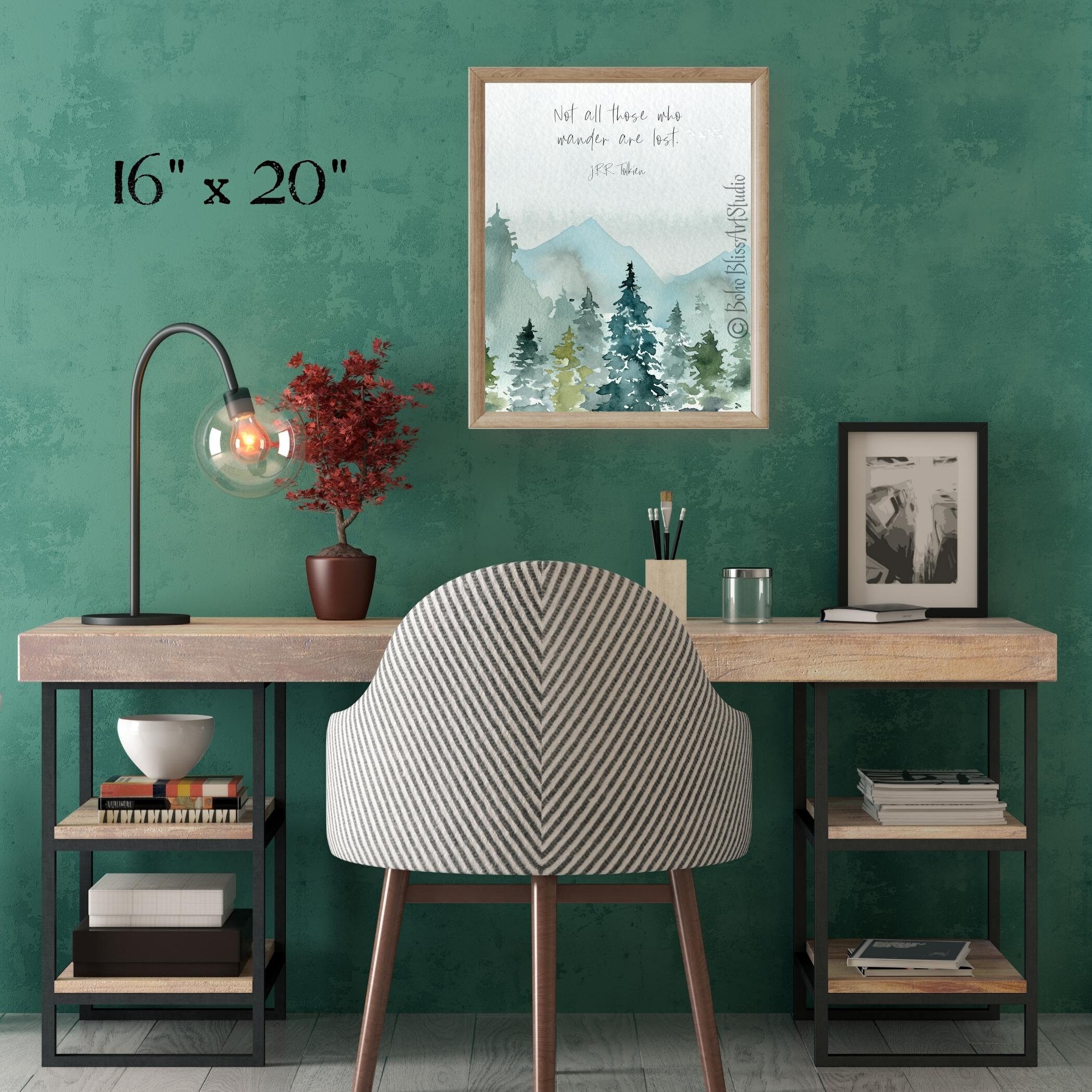 JRR Tolkien Quote Not All Those Who Wander Are Lost DIGITAL Art Print ...