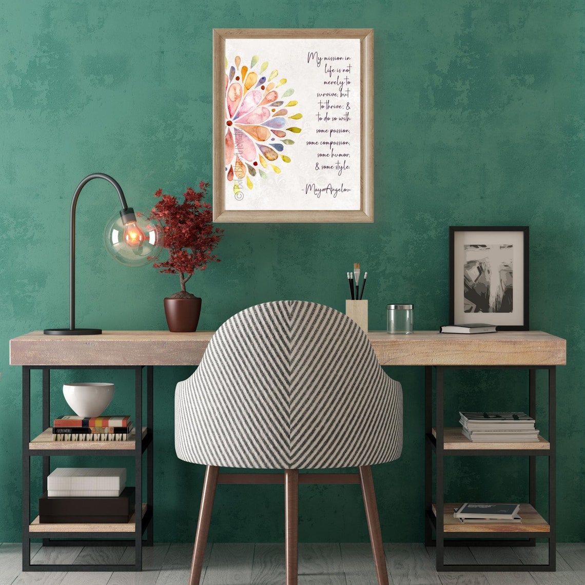 Maya Angelou Quote Printable Art | Graduation Gift for Her | My Mission ...