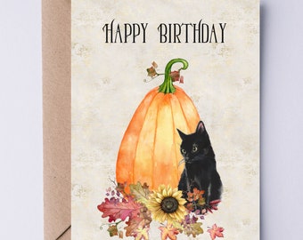October Birthday Card - Etsy