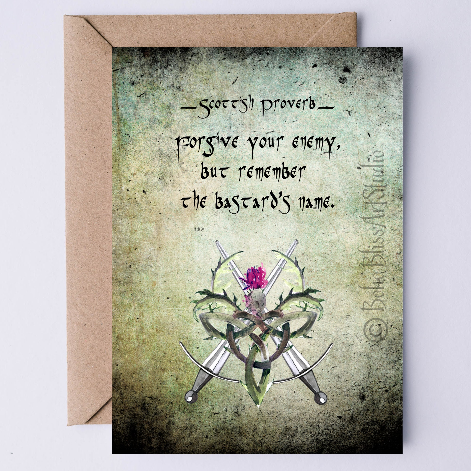 Scottish Proverb Printable Card Forgive Your Enemy but Remember the ...
