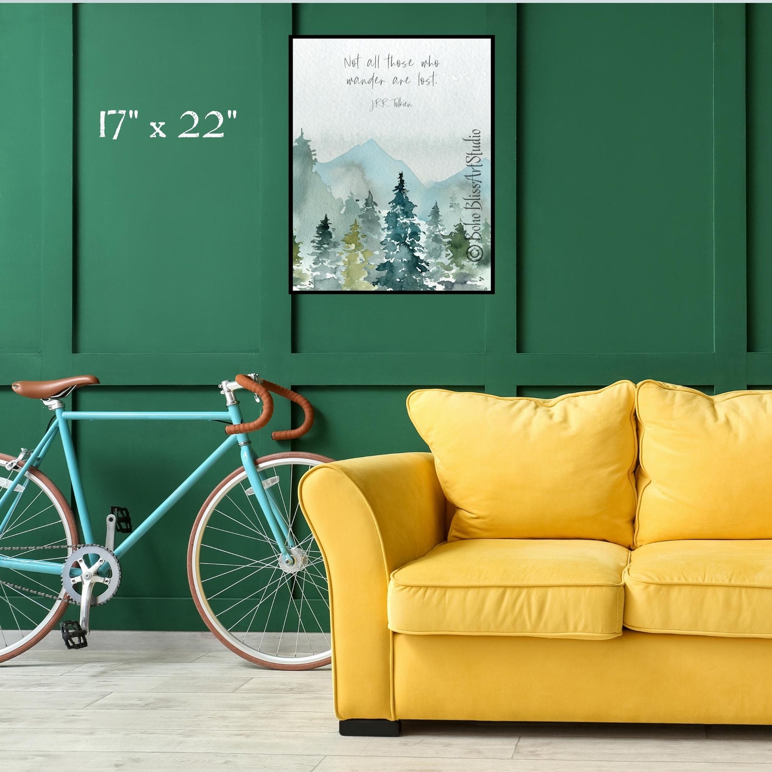 JRR Tolkien Quote Not All Those Who Wander Are Lost DIGITAL Art Print ...