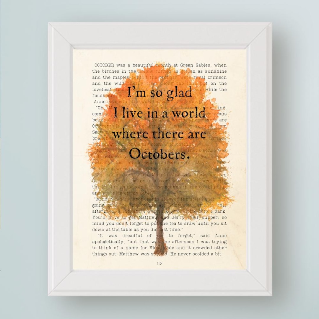 Citazione di Anna dai capelli rossi Sono così felice che viviamo in un ...