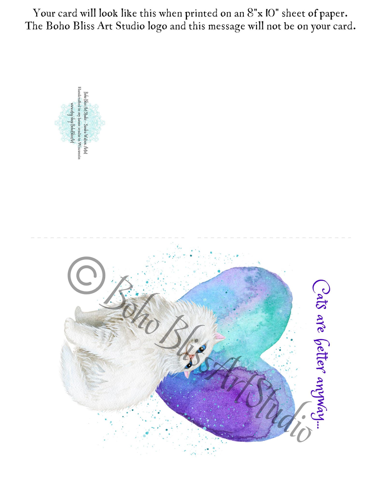 Cat Breakup Card PRINTABLE Kitten Divorce DIGITAL Card for Her Funny ...