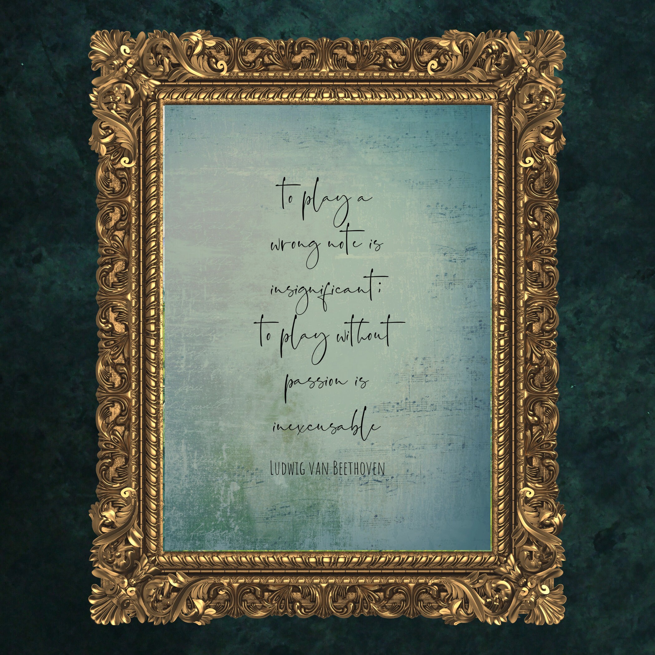 Ludwig Van Beethoven Quote: to Play a Wrong Note is Insignificant to ...