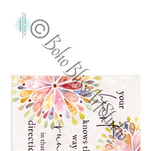 Rumi Quote Printable Card Your Heart Knows the Way Run in That ...