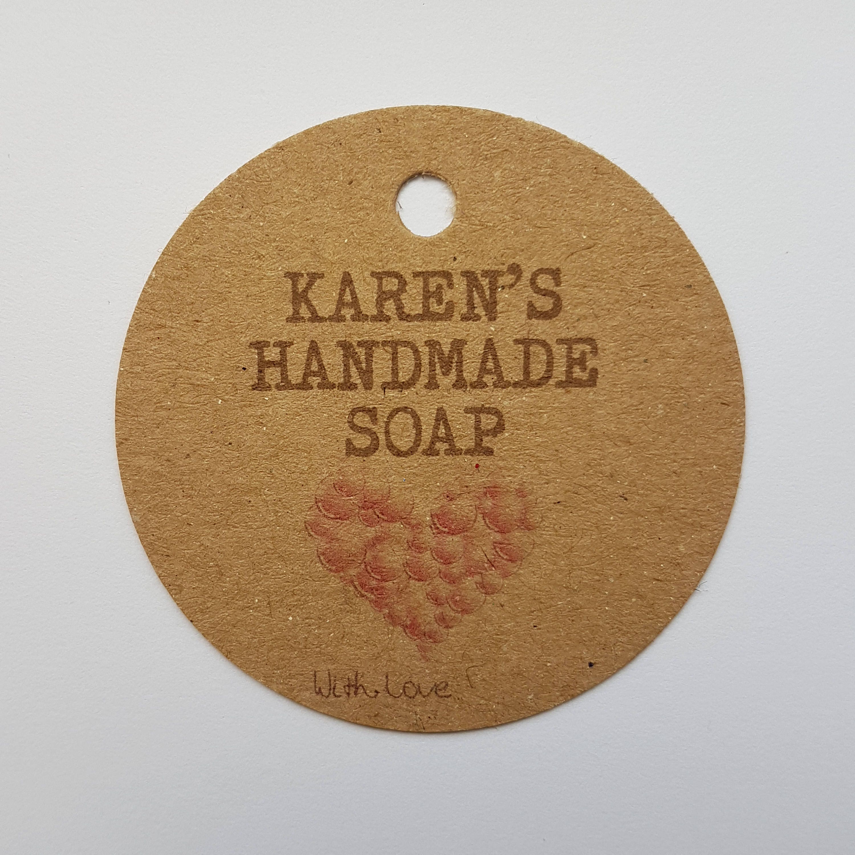 10x Personalised Handmade Soap Tags, Wedding Favours, Swing Tags, Gift ...