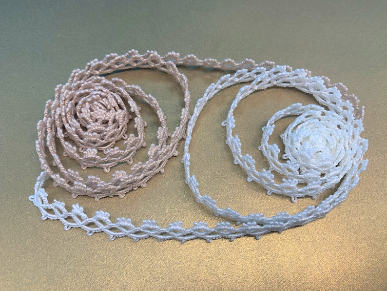 Cotton Tatted Lace Trim by the Yard - Etsy Hong Kong