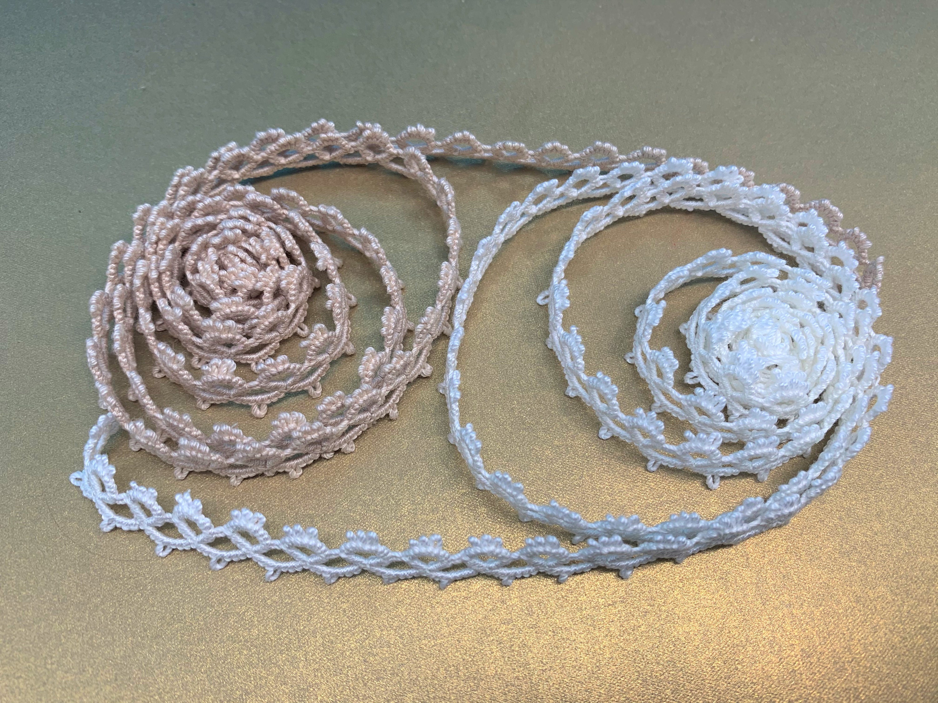 Cotton Tatted Lace Trim by the Yard - Etsy