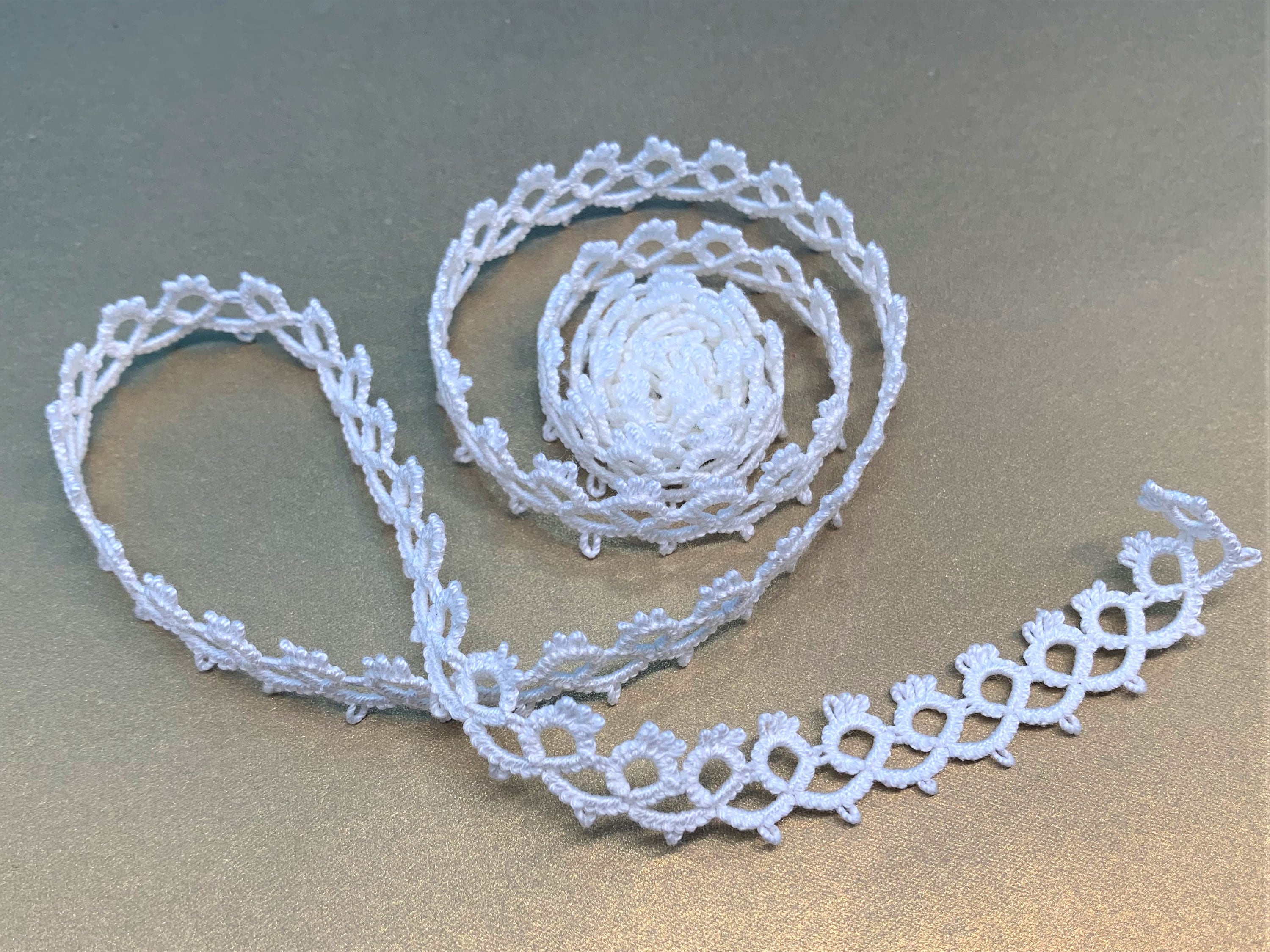 Cotton Tatted Lace Trim by the Yard - Etsy