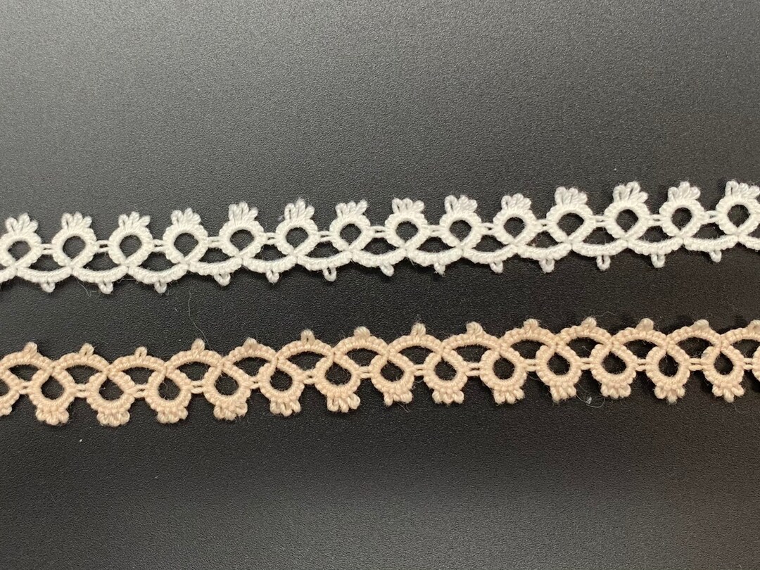 Cotton Tatted Lace Trim by the Yard - Etsy