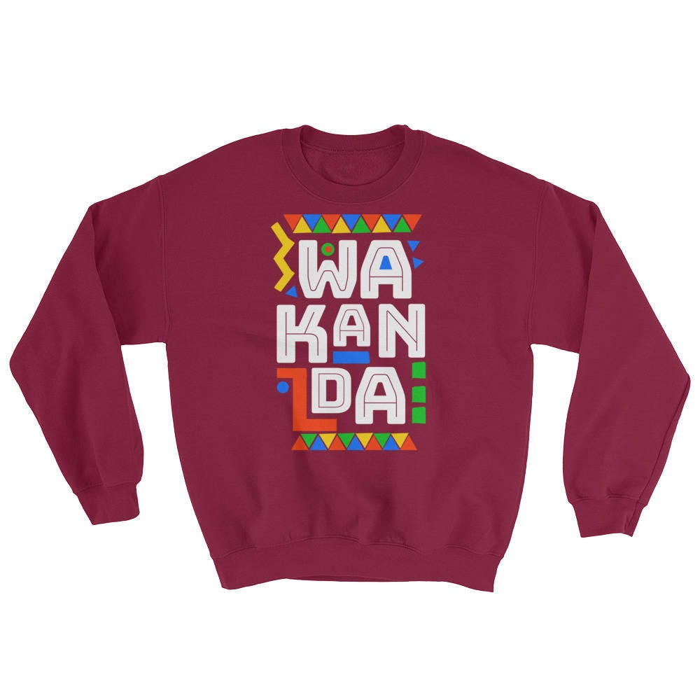 Wakanda Tribal Pattern Sweatshirt Black Panther Inspired - Etsy