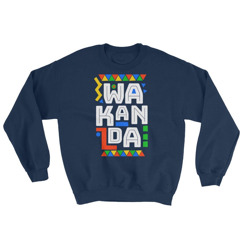 Wakanda Tribal Pattern Sweatshirt Black Panther Inspired - Etsy