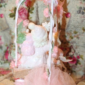 Pink Santa Shabby Chic Santa Pink Christmas Victorian Christmas ...