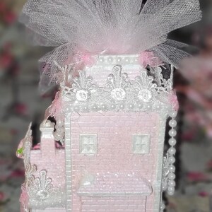 Pink Christmas Village Victorian Village Pink Shabby Chic Farmhouse ...
