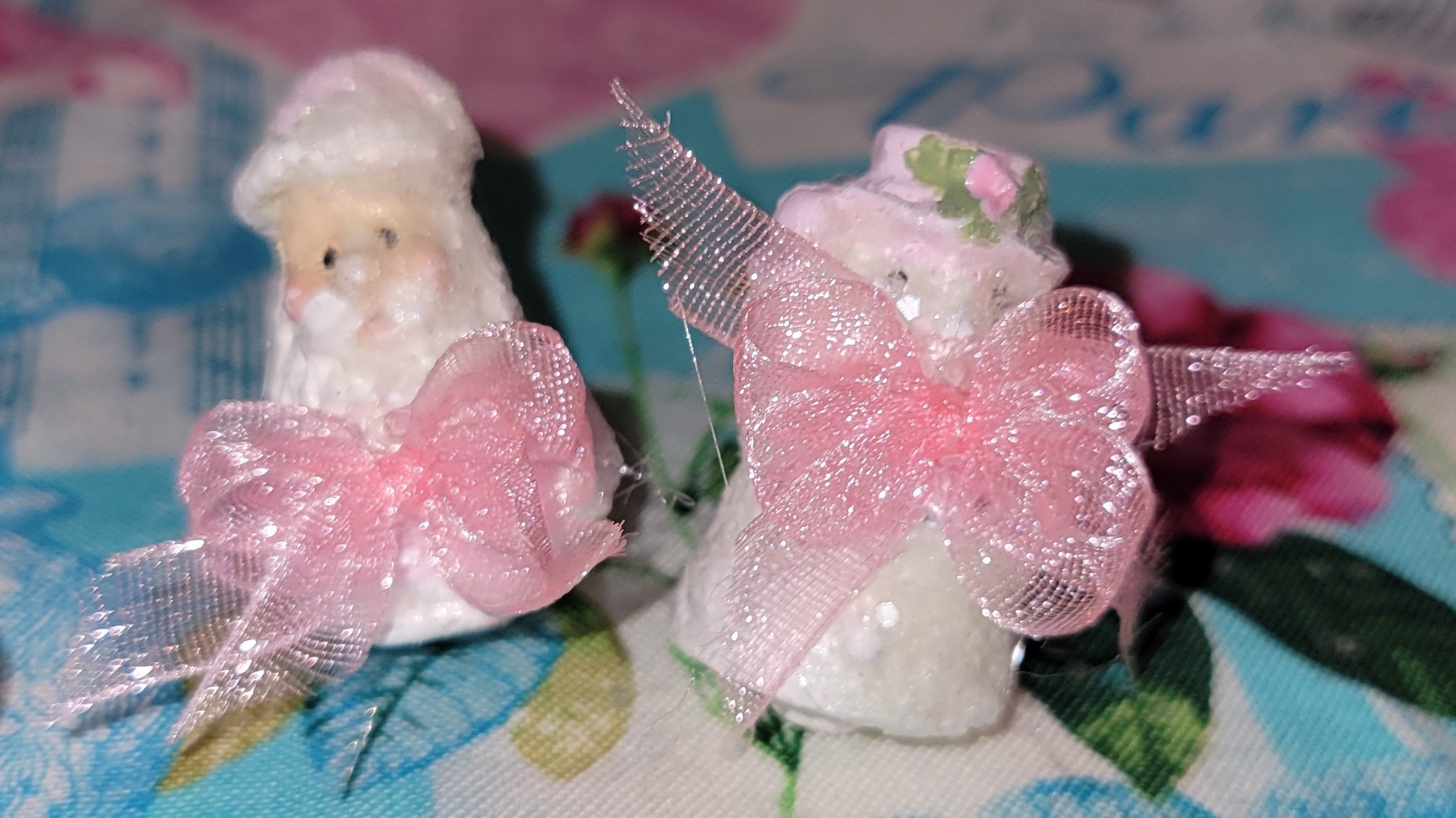 Shabby Chic Christmas Victorian Christmas Tic Tac Toe Game Cottage Pink ...