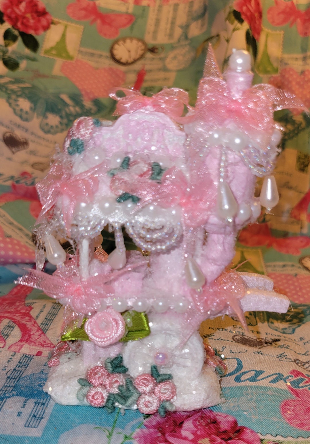 Shabby Chic Christmas Shabby Pink Christmas Victorian Christmas ...