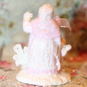Pink Shabby Santa Mrs Santa Christmas Village Dollhouse Victorian ...
