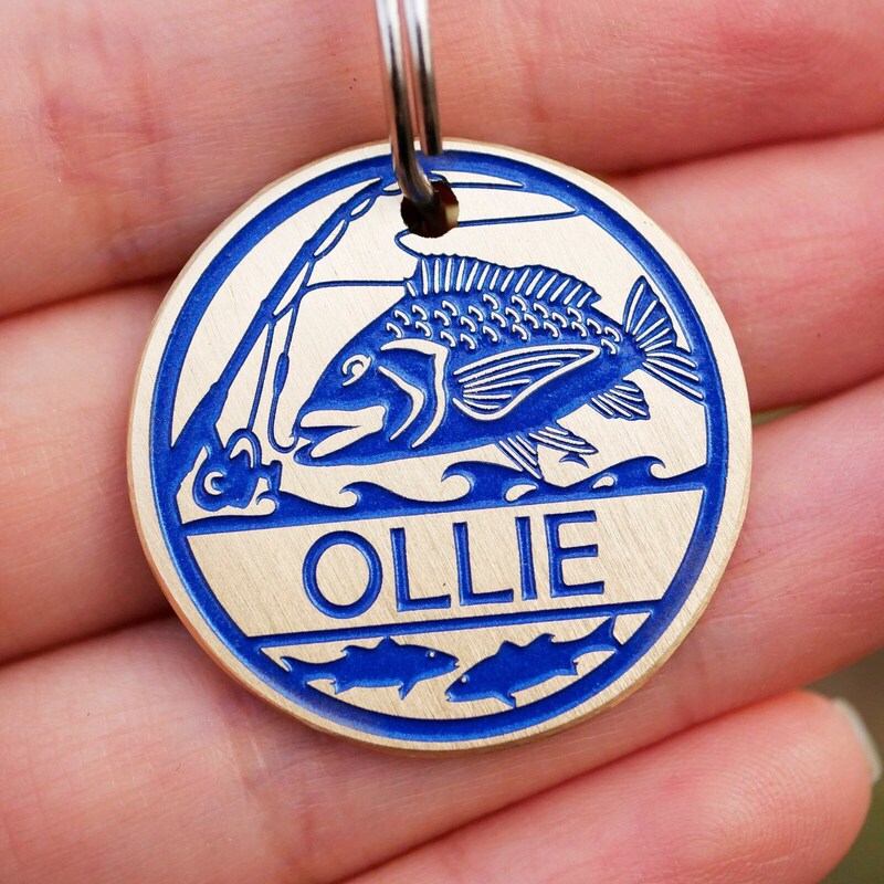 Fishing Dog Collar - Etsy