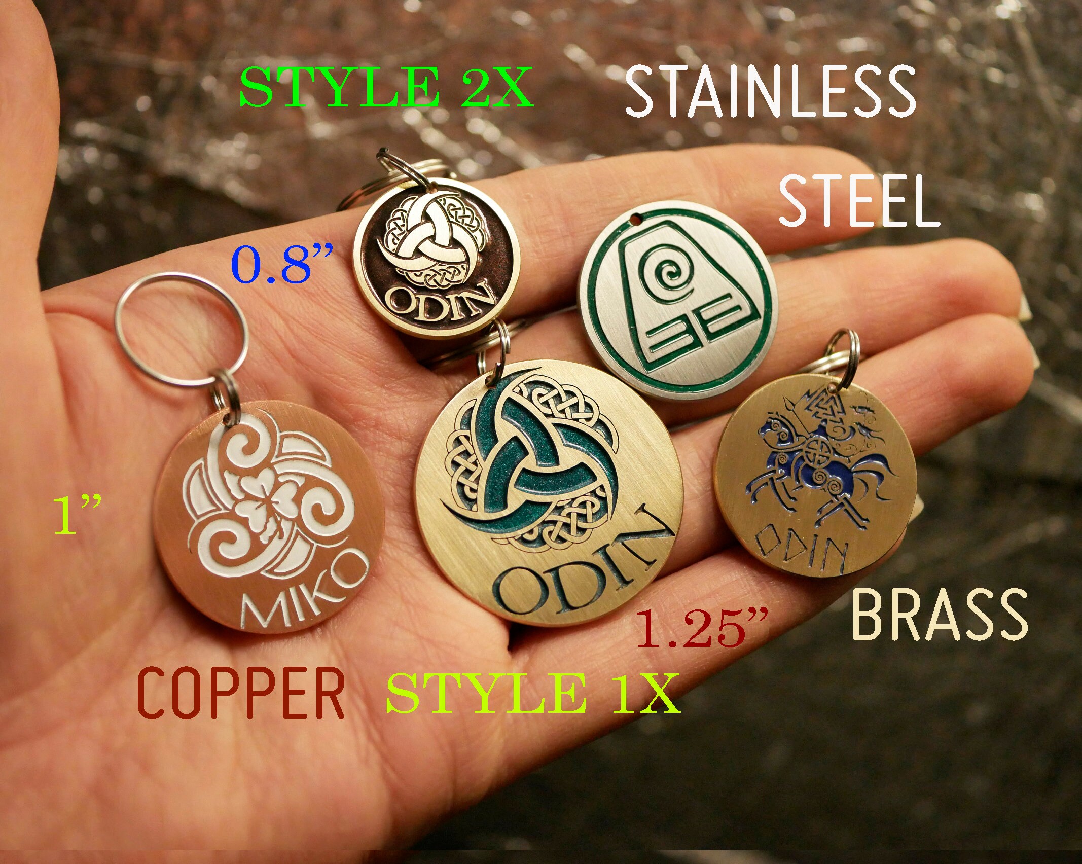 Odin Dog Tag Viking Dog Tag for Dog Personalized Custom Name - Etsy