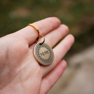 Custom Name Tag for Dog, Cat Tag Personalized, Greek Wave Pet Id Tag ...