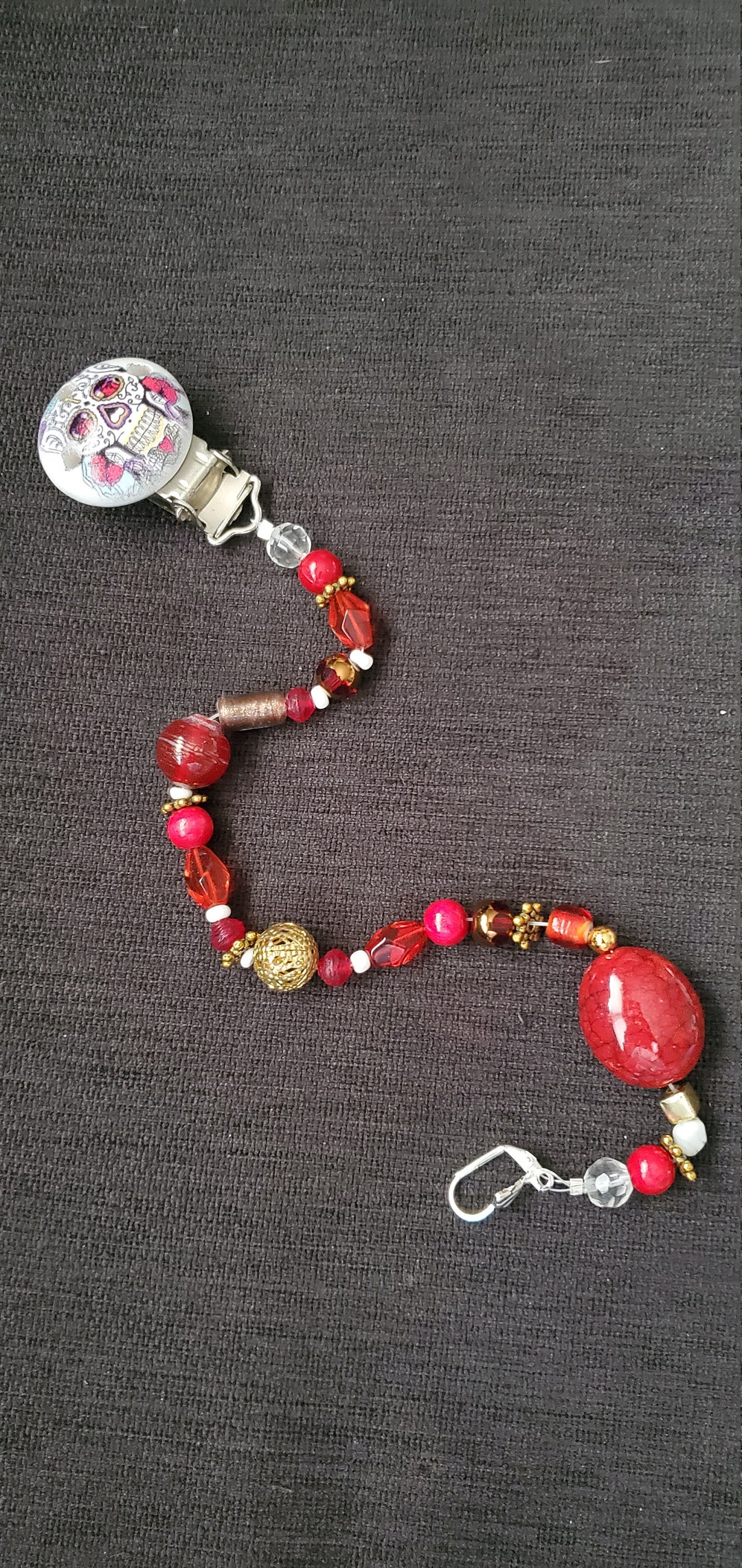 Beaded Pacifier Clips - Etsy