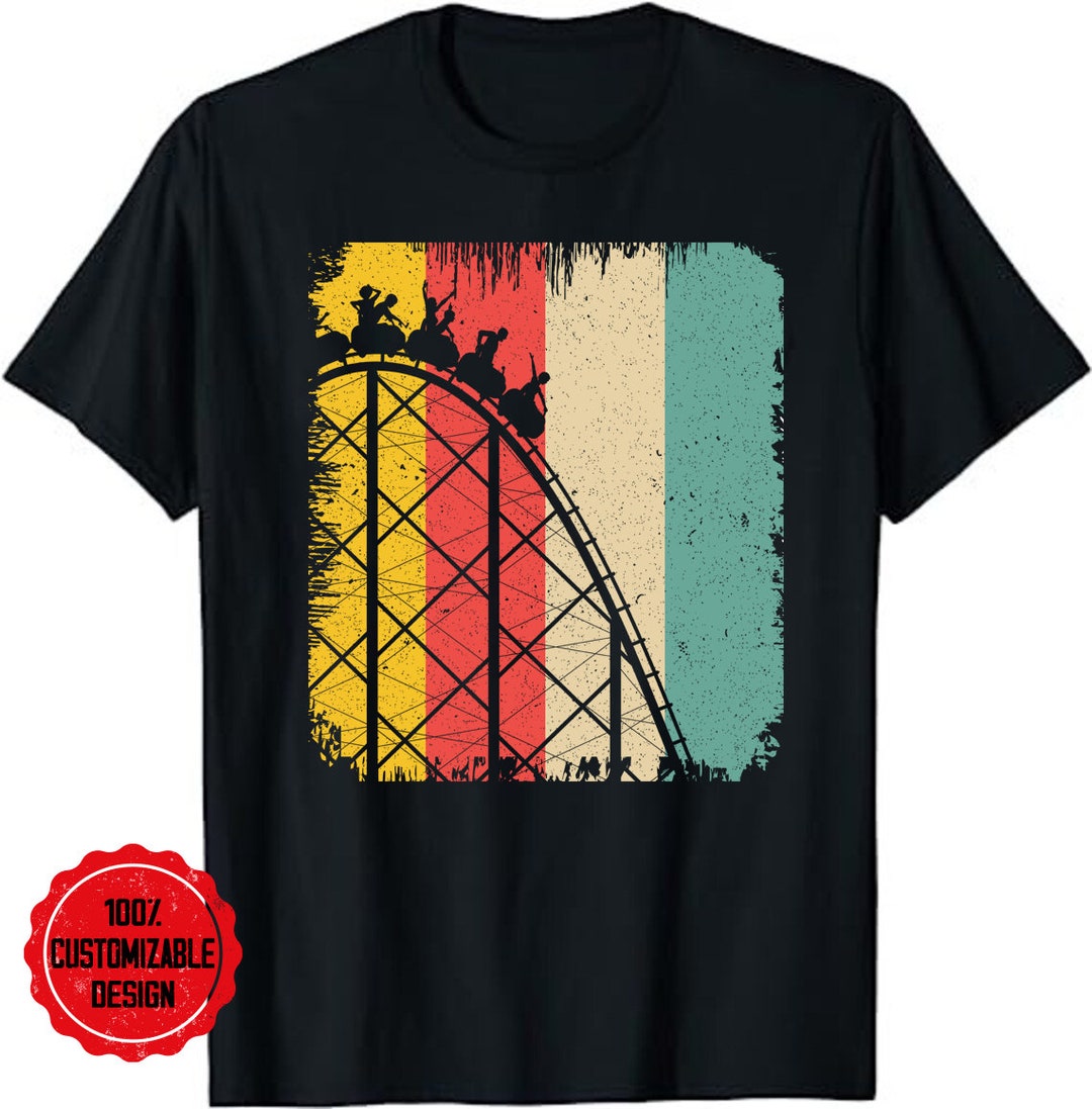 Roller Coaster Shirt, Roller Coaster Design for Men Women Roller ...