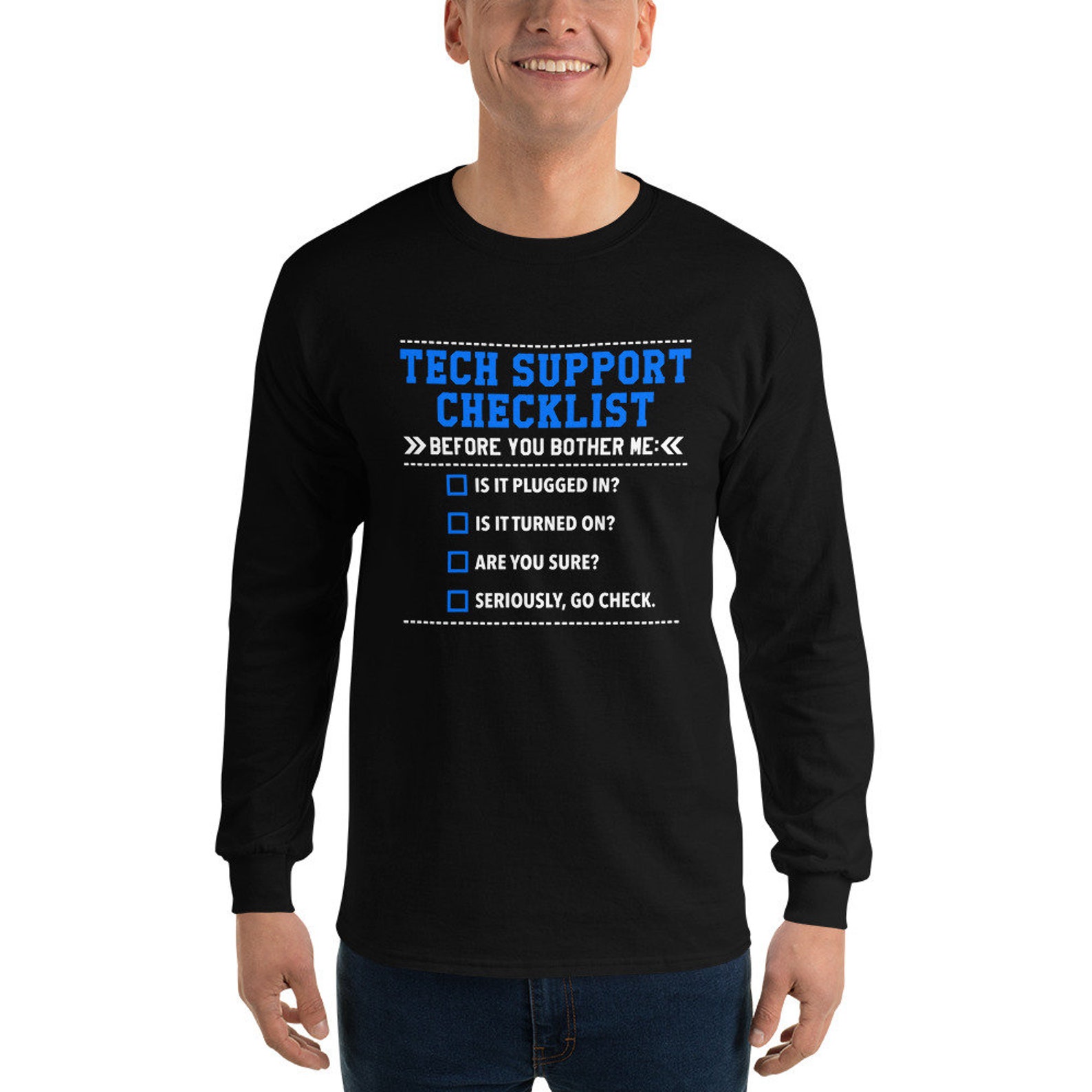 Funny Tech Support Helpdesk Checklist T-shirt Sysadmin Gift - Etsy