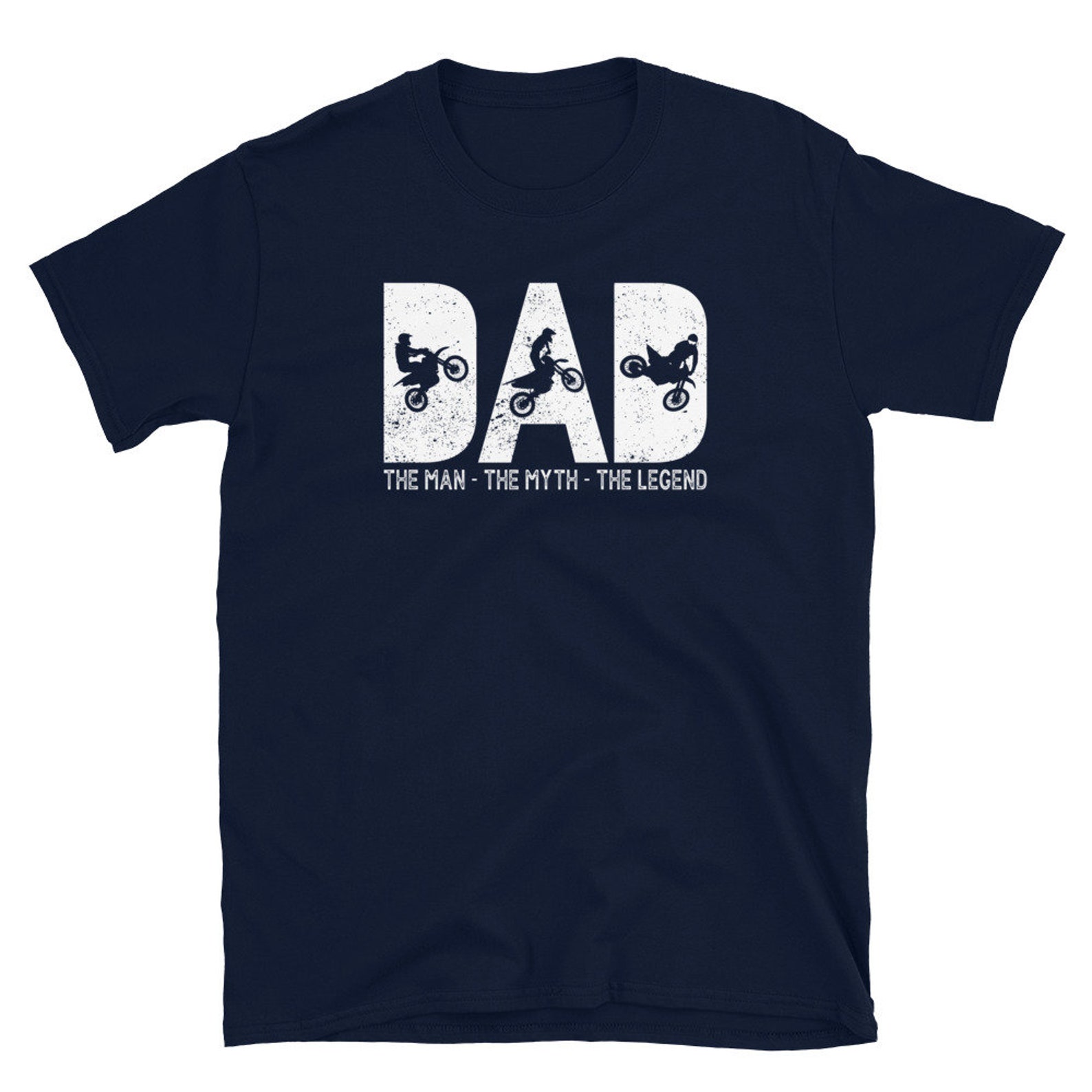 Motocross Dad Man Myth Legend Dirt Bike Motorcycle Race Gift Unisex T ...