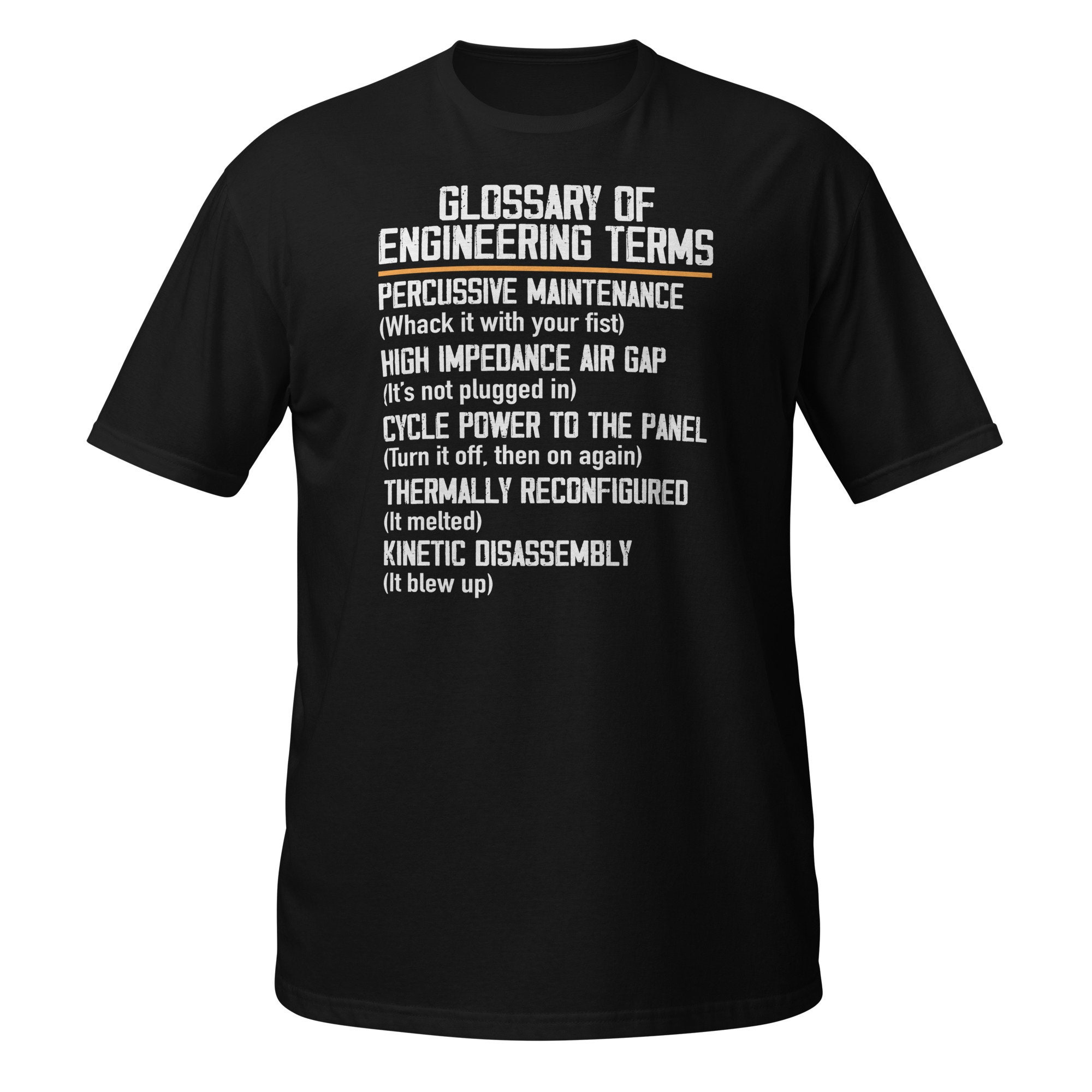 Glossary of Engineering Terms Funny Engineer Definitions T-shirt ...