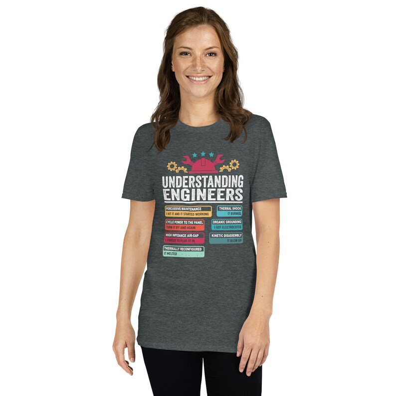 Understanding Engineers Funny Mechanical Engineering Unisex T-shirt - Understanding Engineers ...