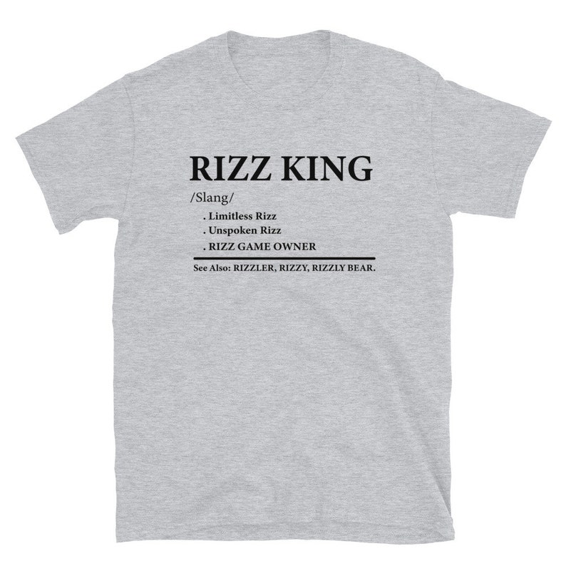 W Rizz the Rizz King Funny Meme Quote T-shirt Rizz King Meaning ...