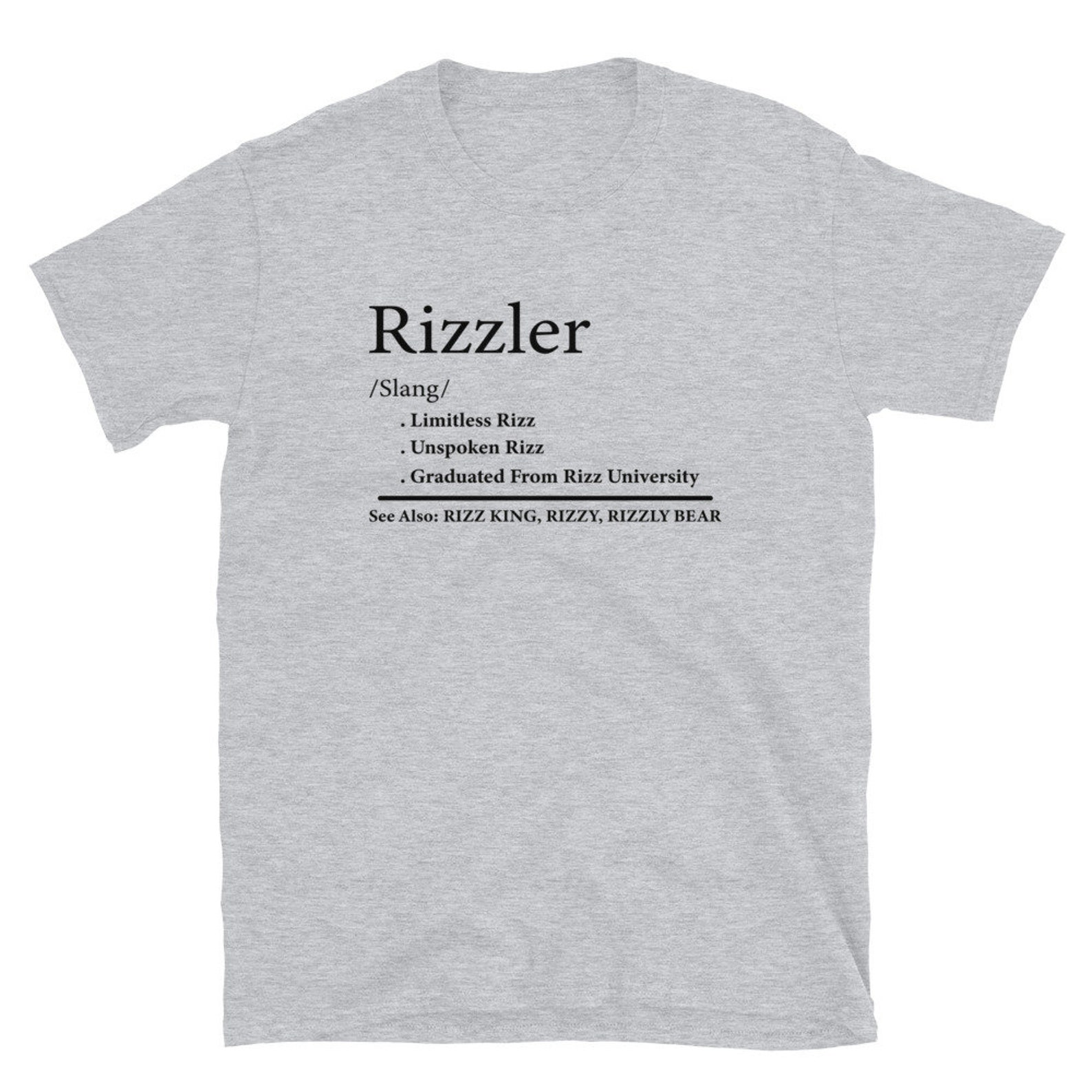 W Rizz the Rizzler Definition Funny Meme Quote T-shirt - W Rizz the ...