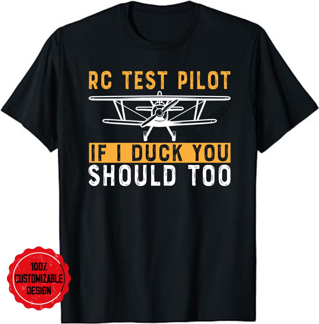 RC Test Pilot Model Airplane Pilot Model Flight Rc Airplane T-shirt, RC ...