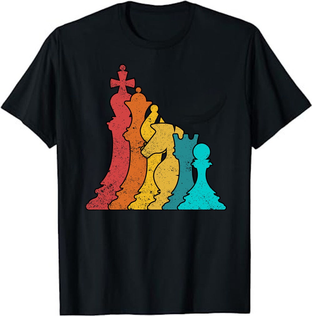 Retro Vintage Chess Birthday Gift Chess Player Unisex T-shirt - Chess ...