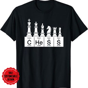 Chess Sets Periodic Table Tshirt, Chess Player Gift Unisex Shirt, Chess ...