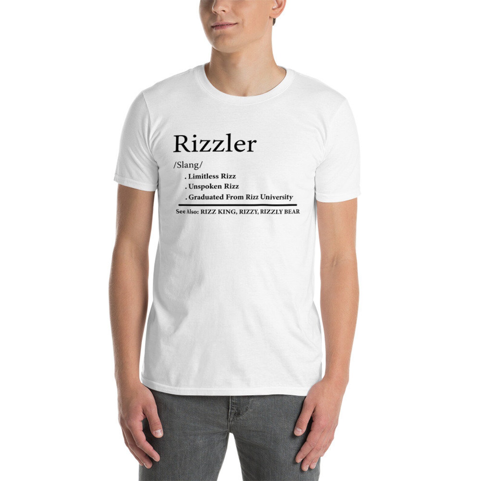 W Rizz the Rizzler Definition Funny Meme Quote T-shirt - W Rizz the ...