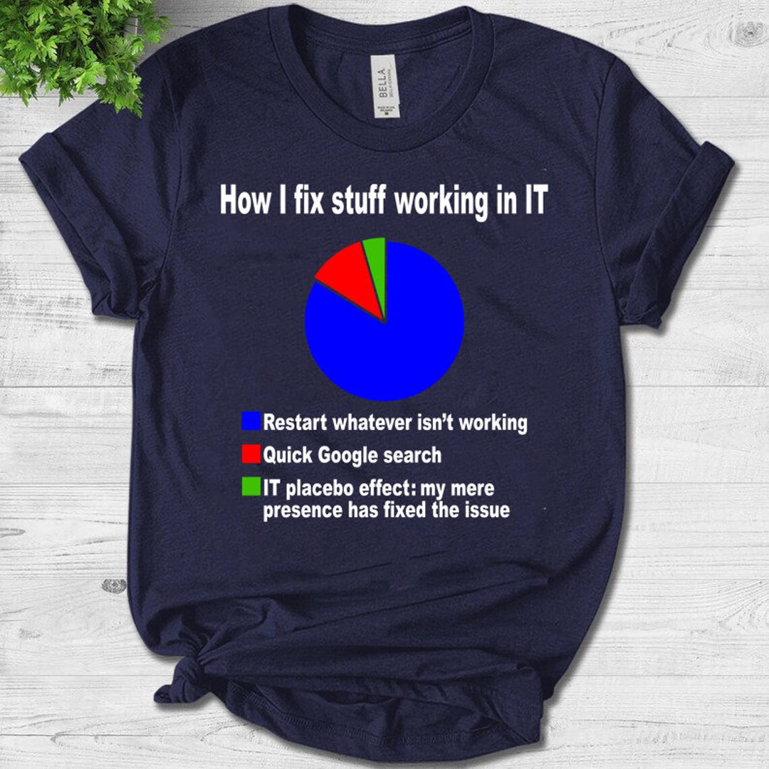 How I Fix Stuff Working in IT, Tech Support Geek Nerd Gift - Etsy