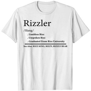 W Rizz the Rizzler Definition Funny Meme Quote T-shirt - W Rizz the ...