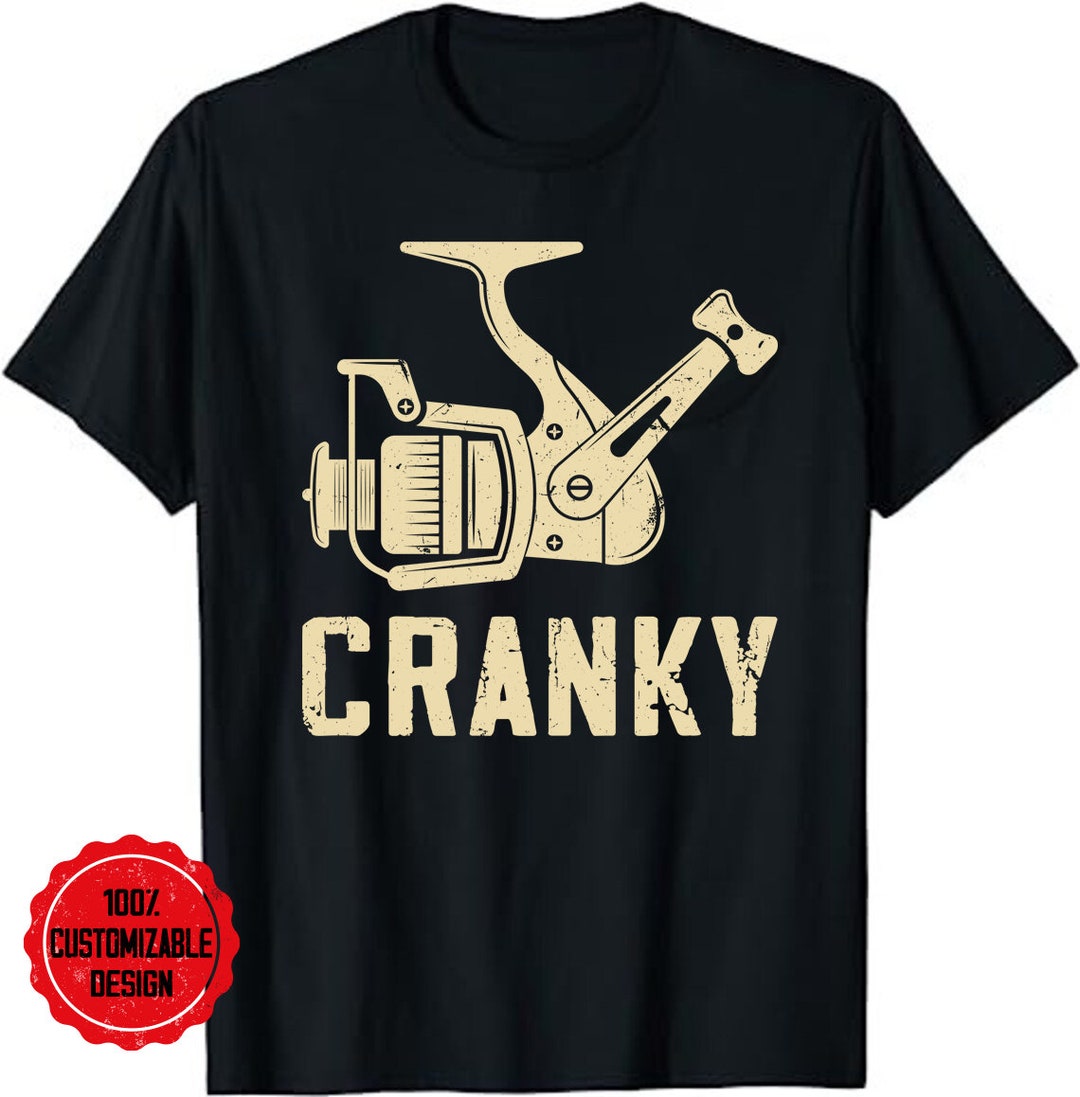 Crank Bait Fishing Lure Cranky Funny Fishing Fisherman T-shirt, Fishing ...