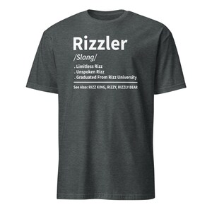 Rizzler Definition Funny Meme Quote Gen Z Rizz up Unisex T-shirt - Etsy