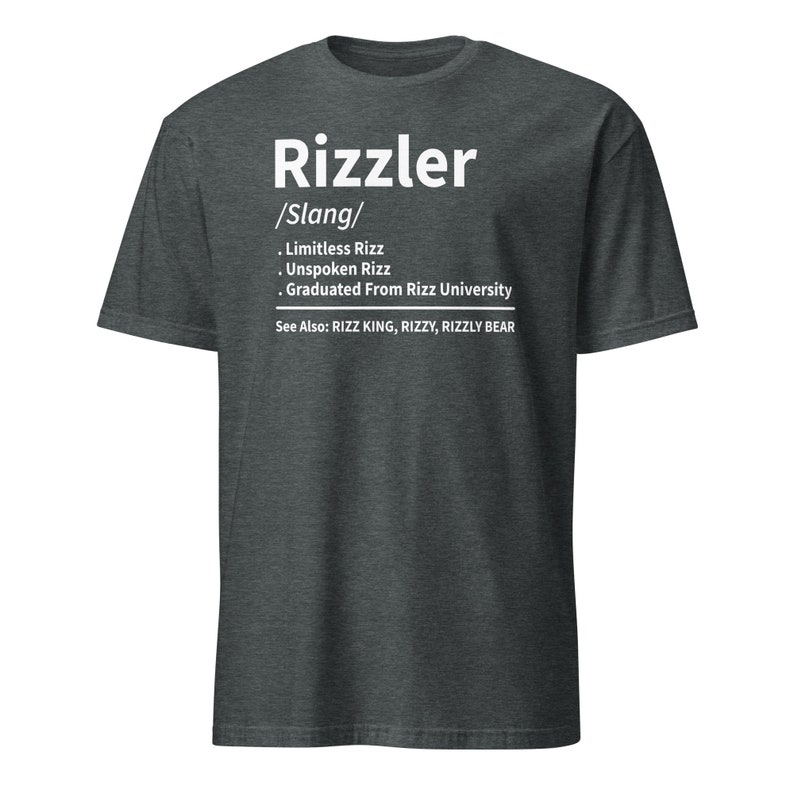 Rizzler Definition Funny Meme Quote Gen Z Rizz up Unisex T-shirt - Etsy