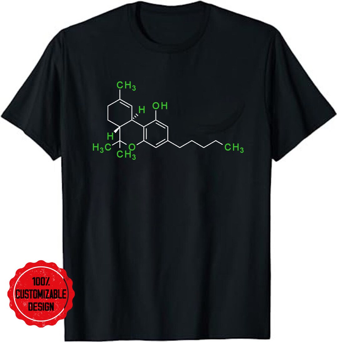 THC Healthcare Shirt, THC Molecule Weed Cannabis Tee T-shirt, THC ...