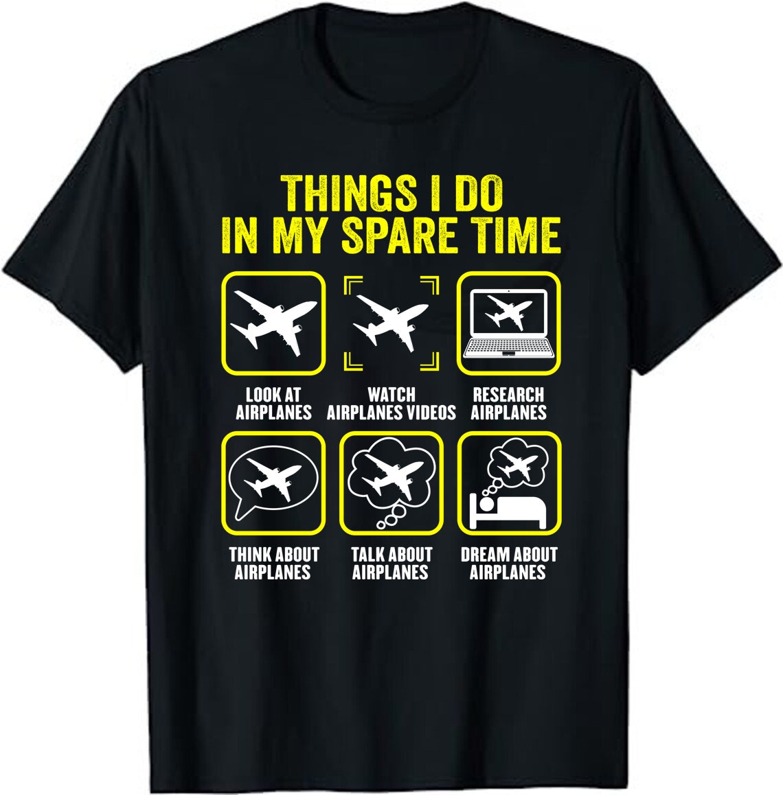 Funny Aviation Shirt,things I Do in My Spare Time Shirt,airplane Shirt ...