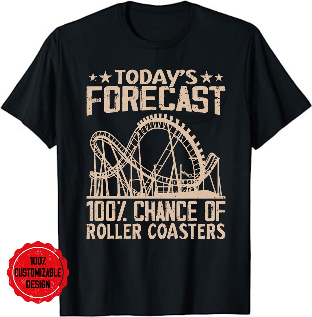Funny Roller Coaster Design for Men Women Kids Coaster Lover T-shirt ...