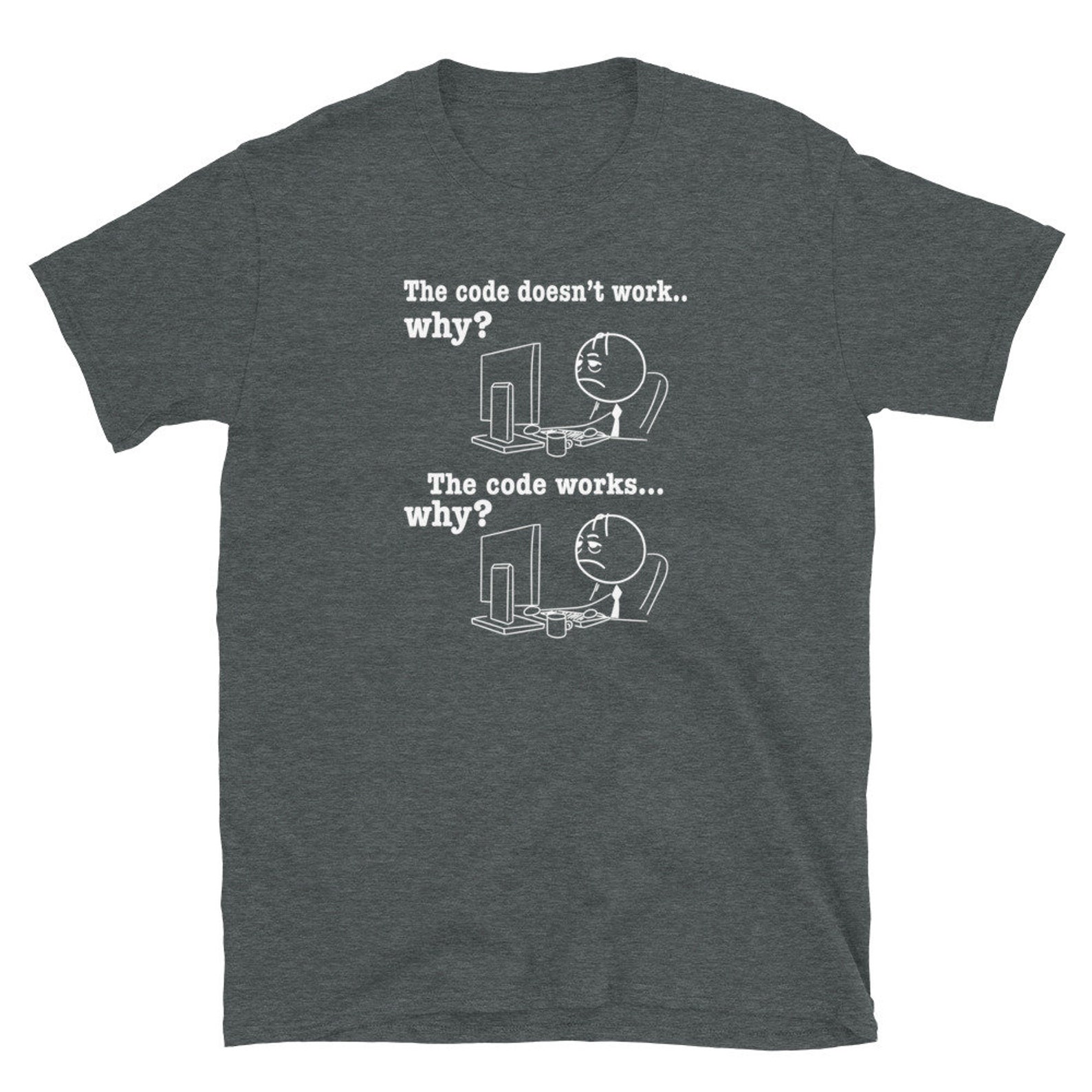 Programmer the Code Doesn't Work Why the Code Works Why - Etsy