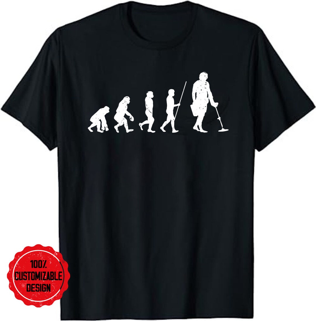 Metal Detector Evolution Detectorist Metal Detecting T-shirt, Metal ...